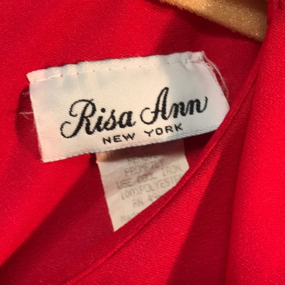 risa ann | Dresses | Vintage Rosa Ann Red Dress Sz 2wp | Poshmark